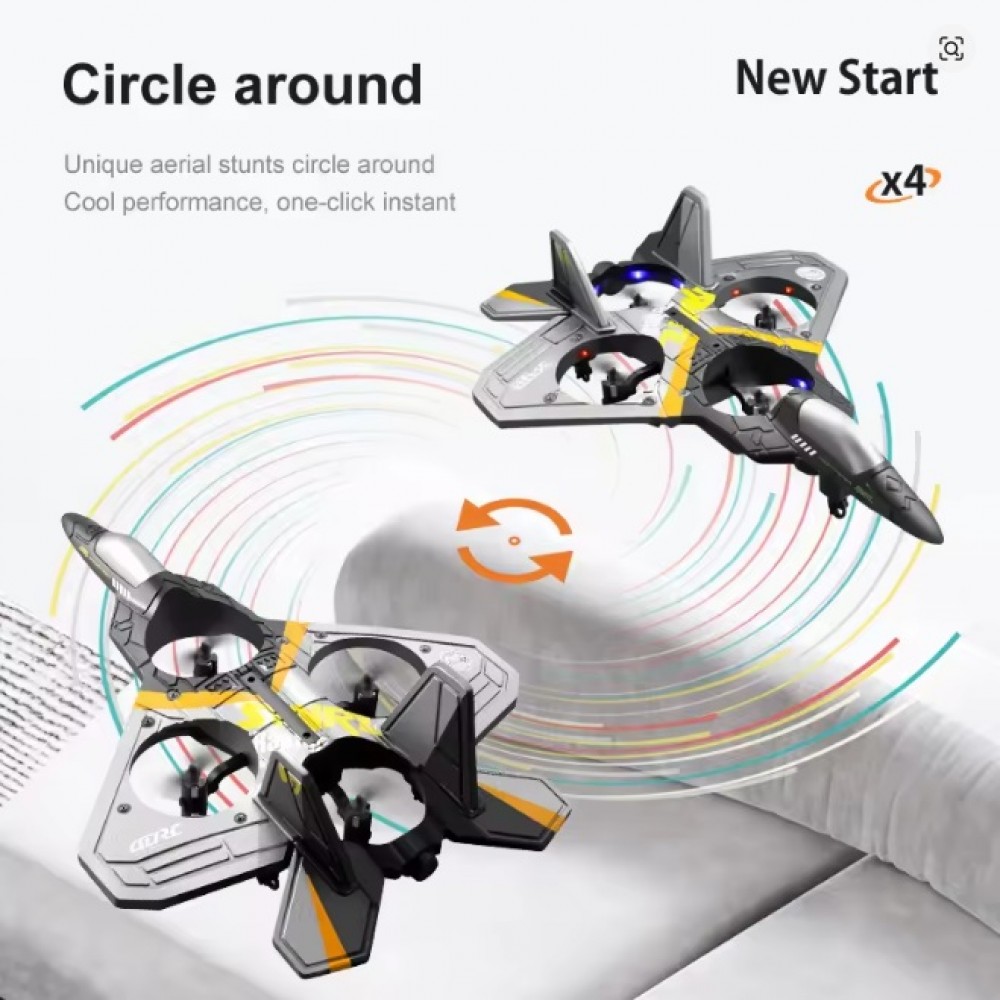 4DRC V17 RC Remote Control Airplane | 2.4G Fighter Glider for Beginners