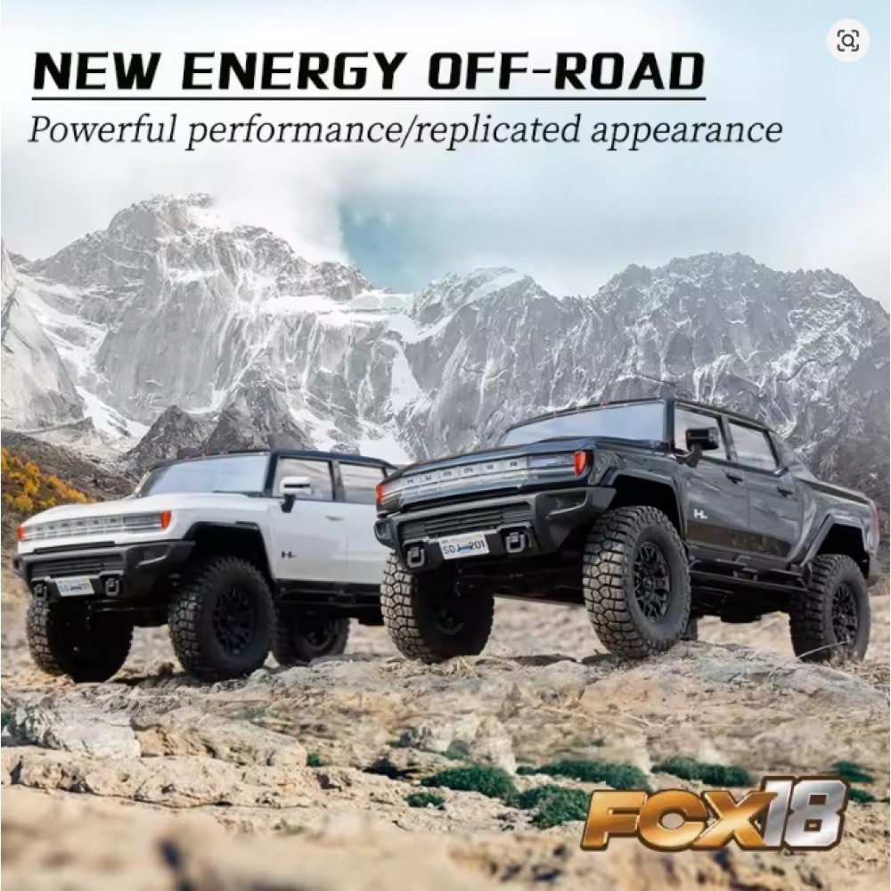 Fms FX18 1:18 Hummer Ev Pickup Truck Electric Rc Remote Control Vehicle ...