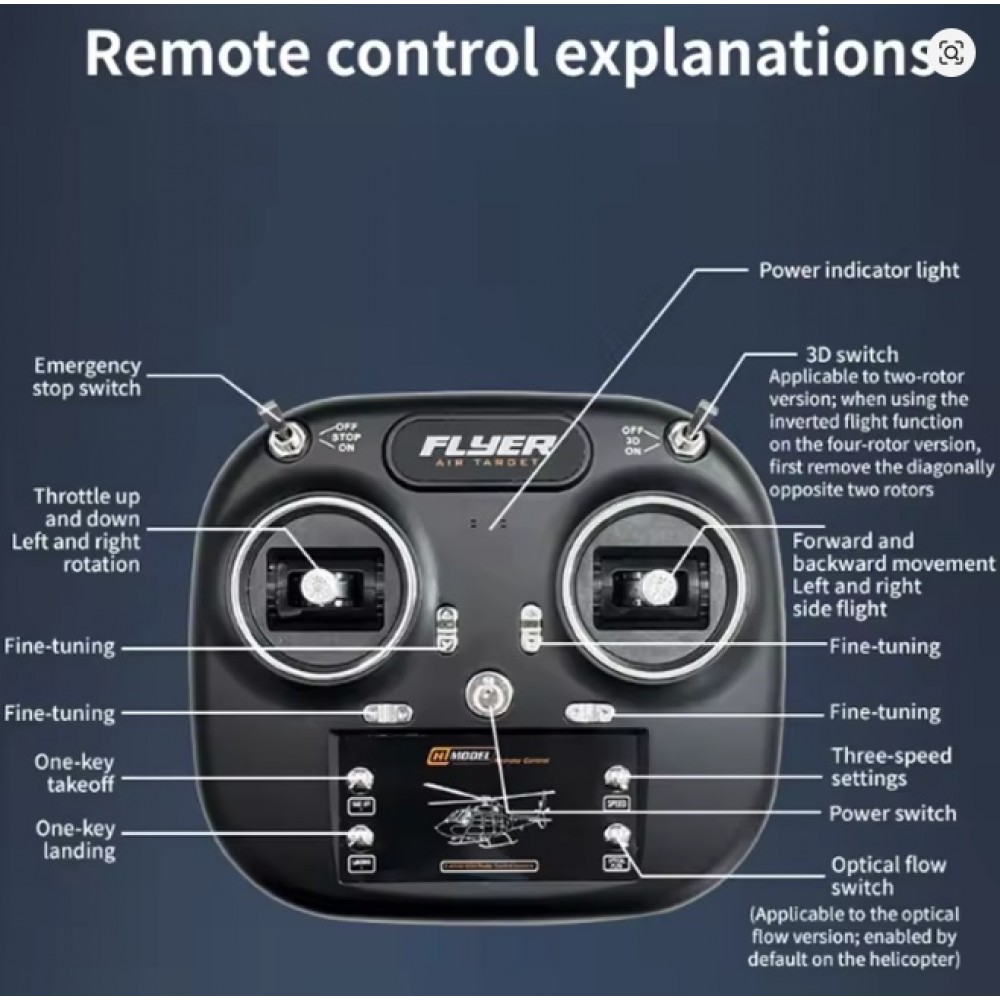 JJRC U9901 RC Helicopter 6CH Brushless Inverted Flight Stunt Remote ...