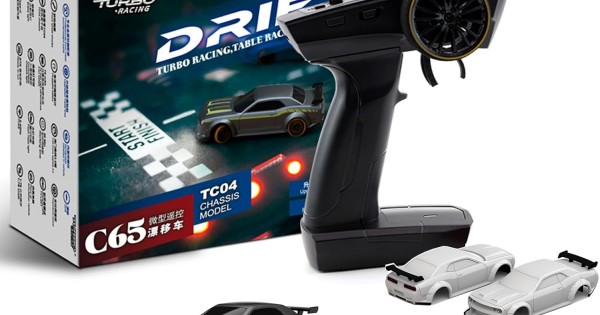 TURBO RACING 1:76 Scale Drift RC Car with Gyro Mini Full Proportional ...