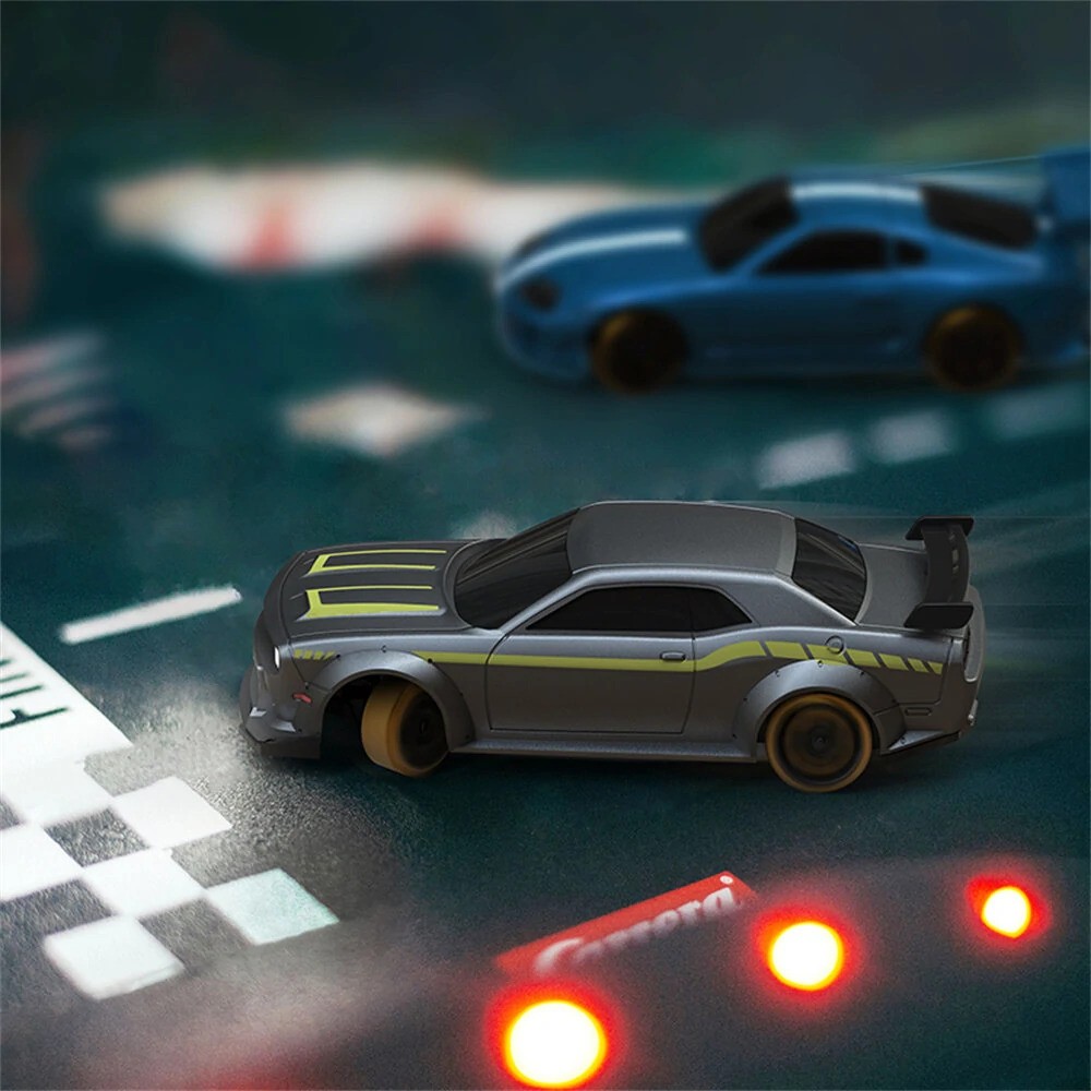 TURBO RACING 1:76 Scale Drift RC Car with Gyro Mini Full Proportional ...