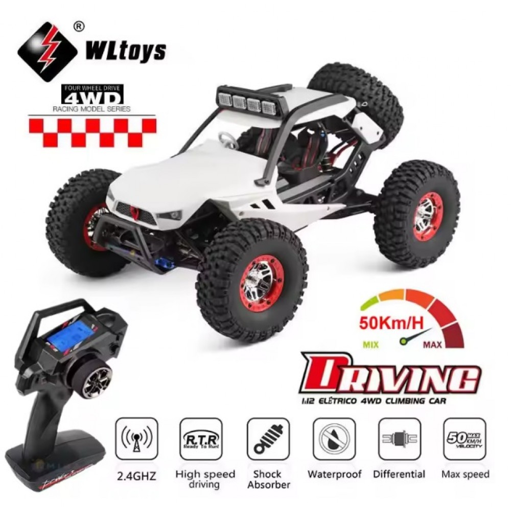 Wl Toys 12429 1:12 4WD WLtoys RC Racing Car High Speed Off-Road Remote ...