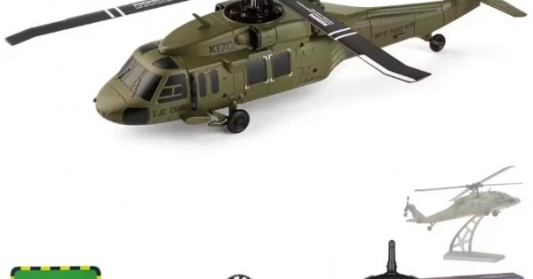 WLtoys K170 Brushless 4-CH RC Helicopter,Full-Scale UH60L Black Hawk,6 ...