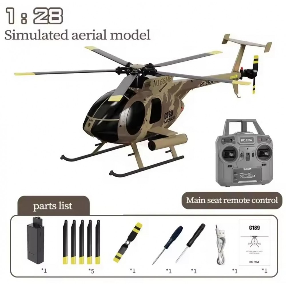 RC ERA C189 MD500 Bird 1:28 Brushless RC Helicopter RTF | 15 Min Flight ...