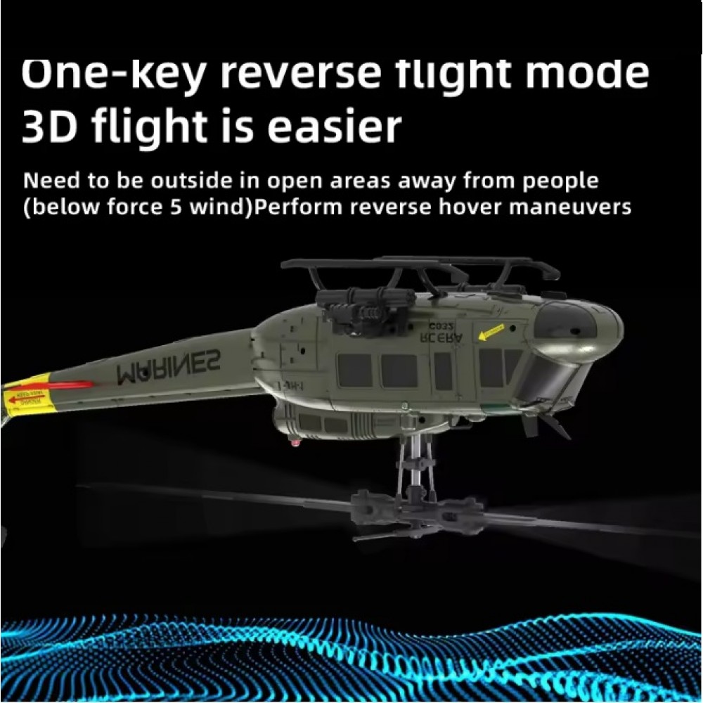 C032 RC Helicopter 2.4G 6-Aixs Gyroscope 6CH Altitude Hold Optical Flow ...