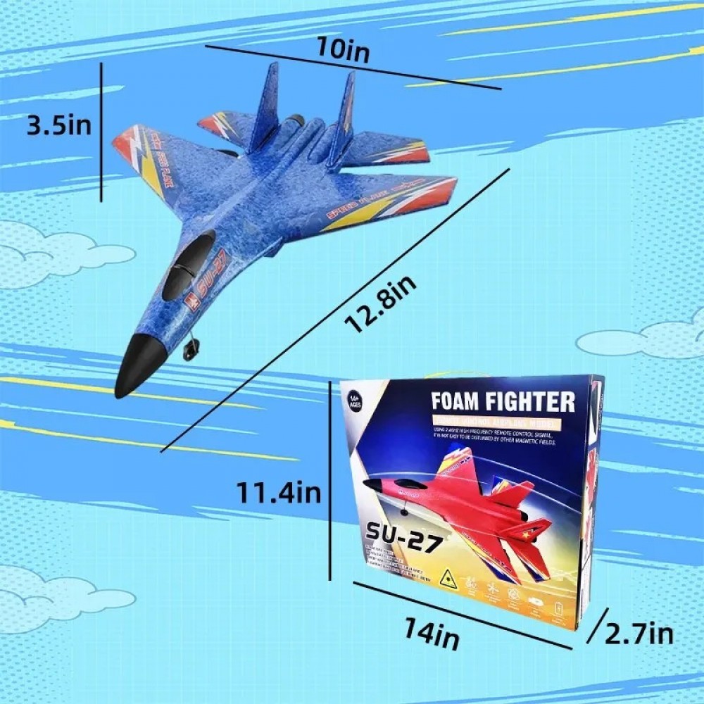 SU-27 RC Plane 2.4G Remote Control EPP Fixed Wing Airplane RC Glider ...